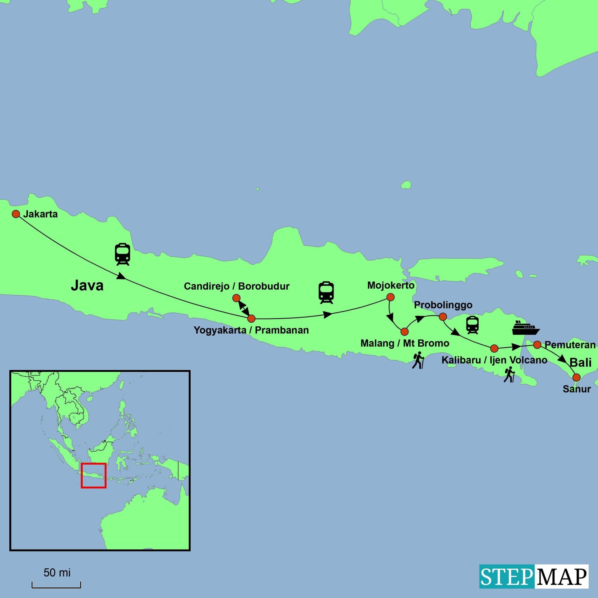 Jakarta to Bali by Train: Scenic Journey